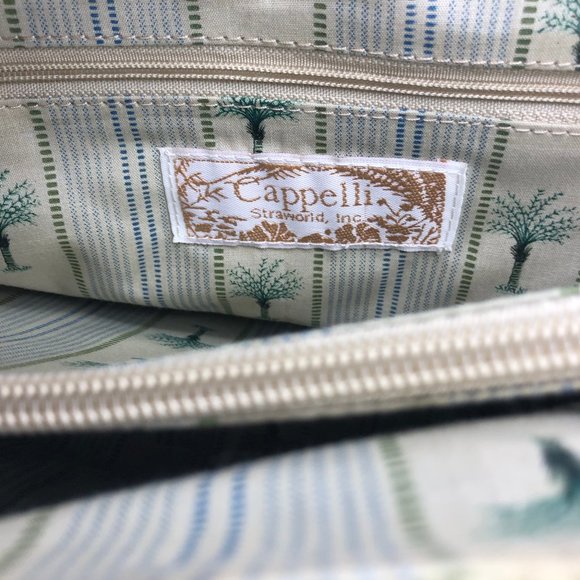 Cappelli Straworld | Bags | Cappelli Straworld Straw Bag With Cane ...